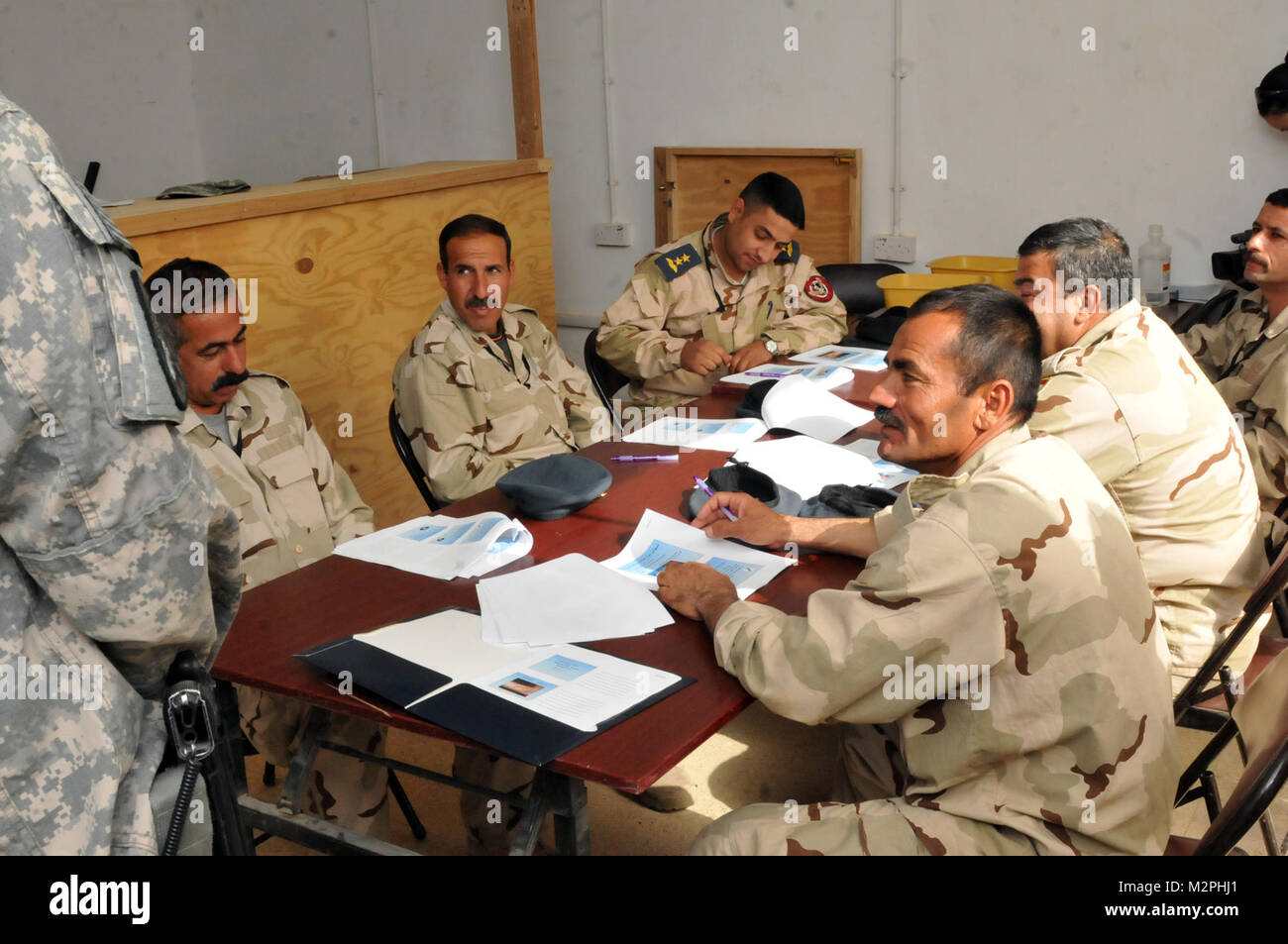 Iraqi Air Force technicians receive first aid training from U.S. Army ...