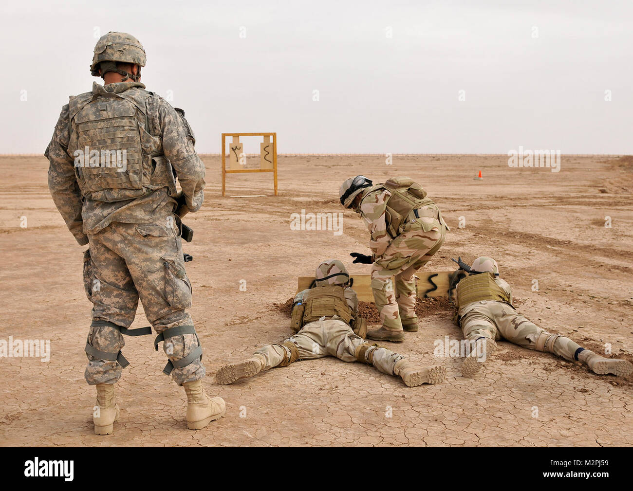 Sgt. Roysden observes training. KIRKUSH MILITARY TRAINING BASE, Iraq ...