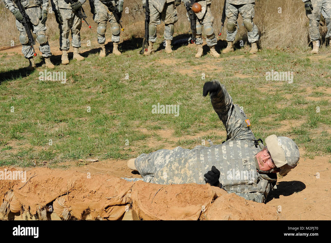 SSG LEWIS GRENADE by Texas Military Department Stock Photo - Alamy