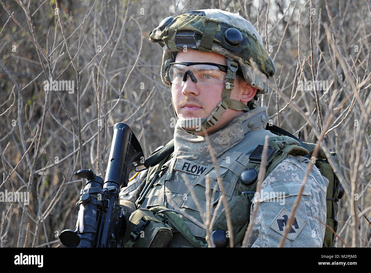 Sgt. Jeffery T. Flowers, a member of 2nd Platoon, Troop C, 1st Squadron ...