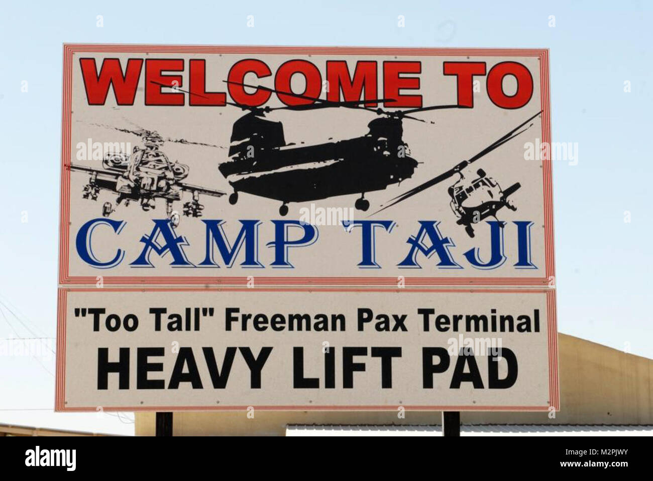 Sign by United States Forces - Iraq (Inactive Stock Photo - Alamy