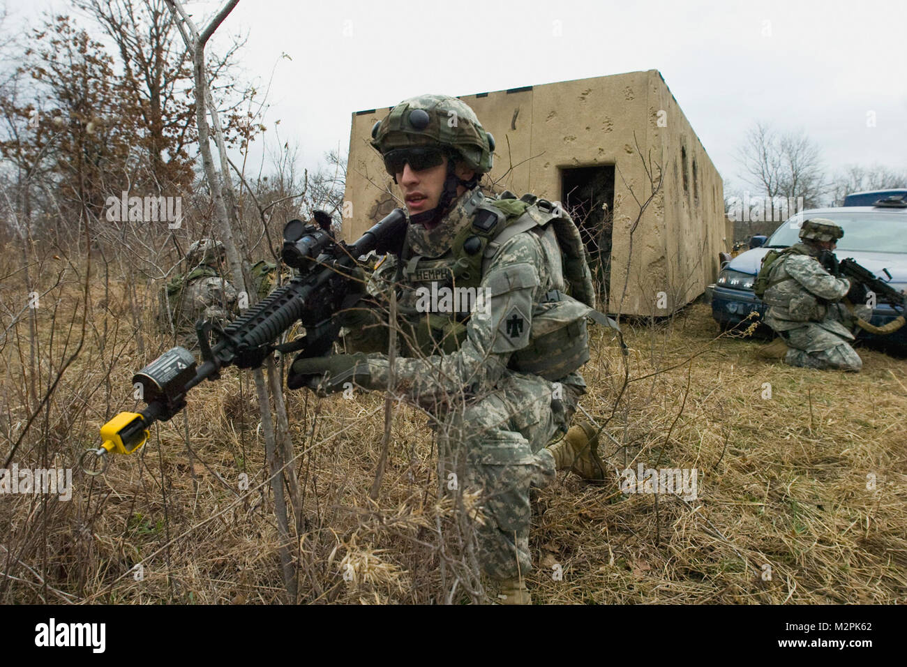 Pvt. Tracy Hemphill, a native of Sapulpa, Okla. and a member of Company ...