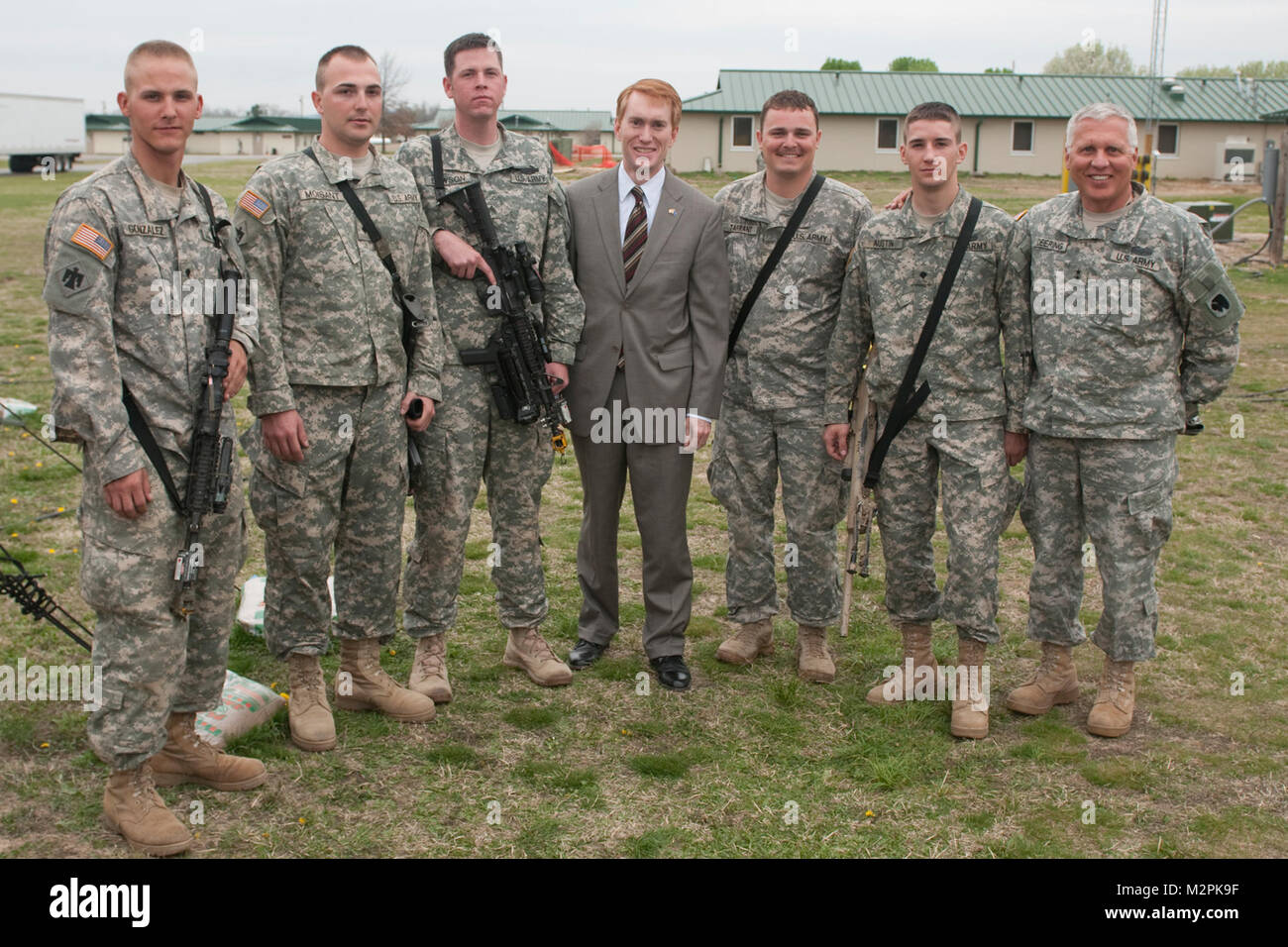 Rep. Lankford visit to Camp Gruber 003 by Oklahoma National Guard Stock ...