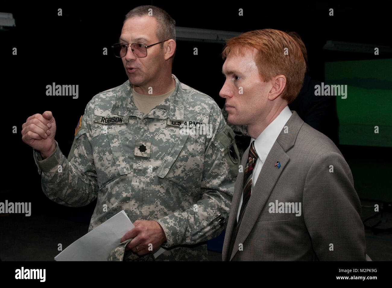 Rep. Lankford visit to Camp Gruber 004 by Oklahoma National Guard Stock ...