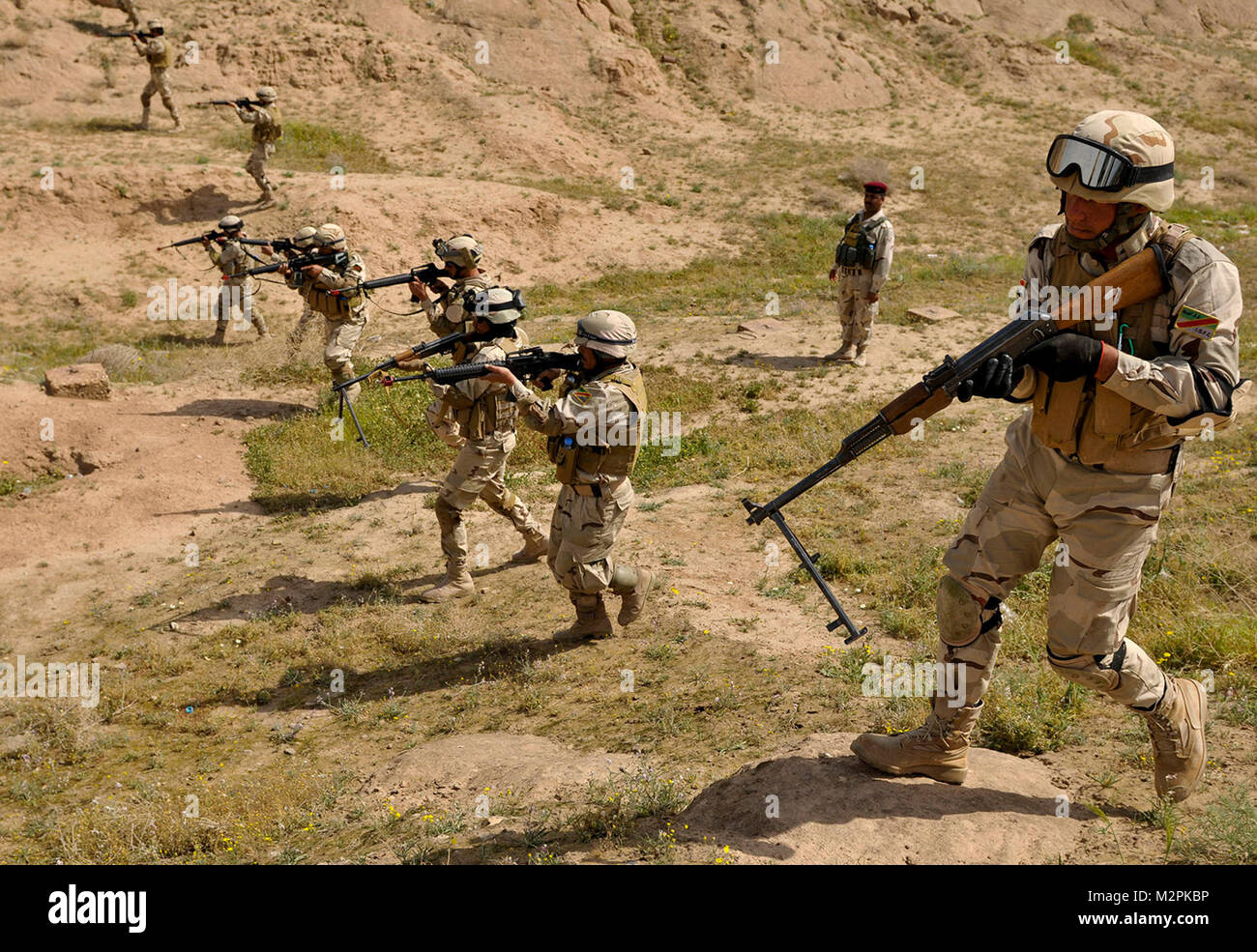Get on line. FORWARD OPERATING BASE NORMANDY, Iraq – Iraqi soldiers ...
