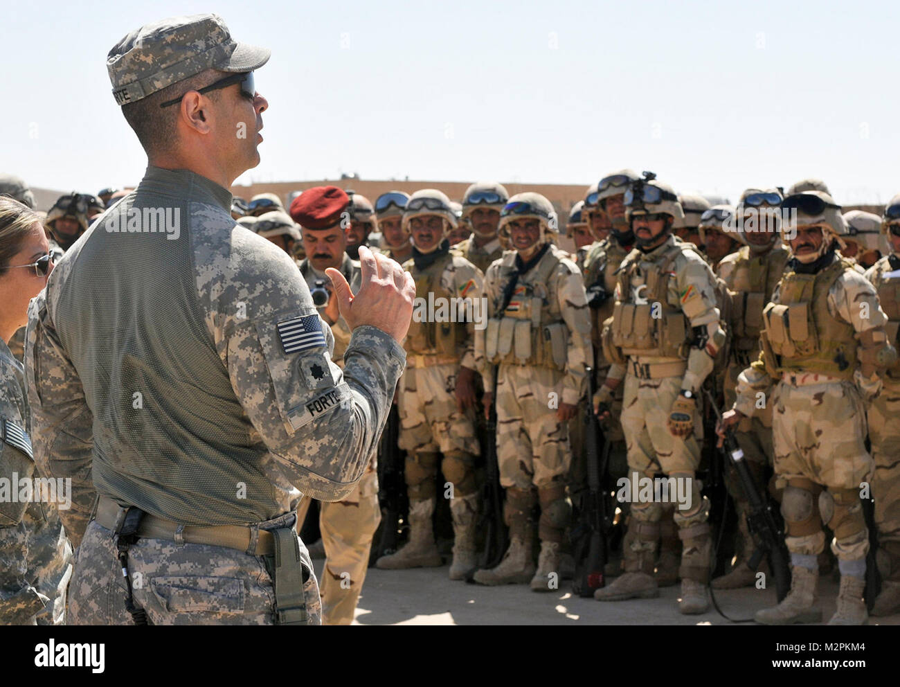 Lt. Col. Forte speaks to graduates. KIRKUSH MILITARY TRAINING BASE ...