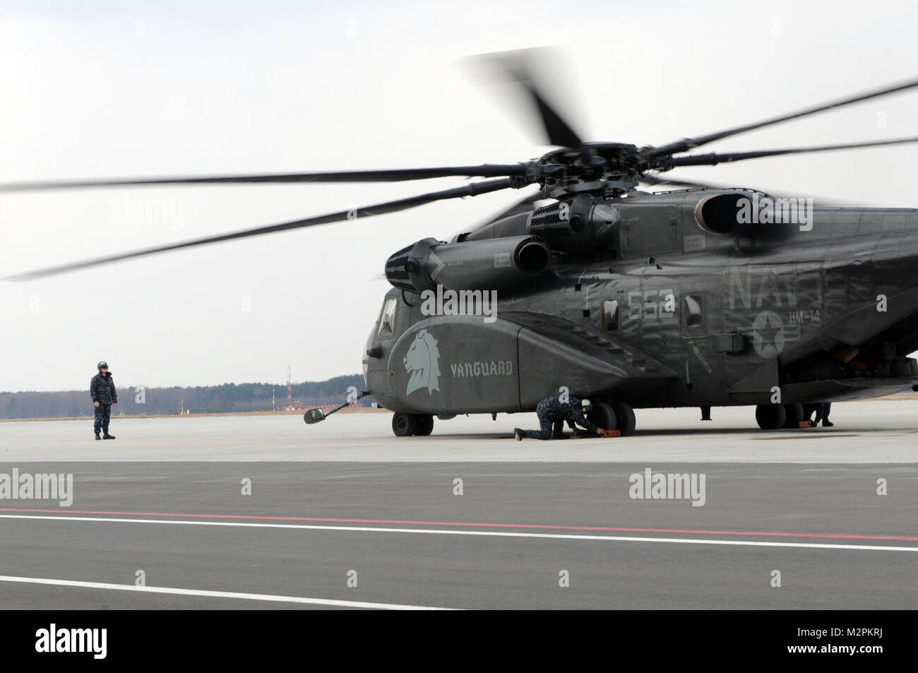 NAVAL AIR FACILITY MISAWA, Japan (March 30, 2011) An MH-53E Helicopter ...