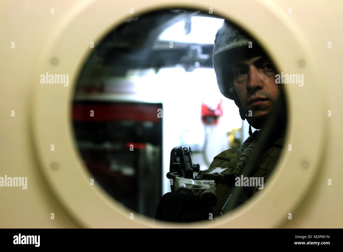 During a Visit, Boarding, Search and Seizure exercise, Lance Cpl. Scott ...