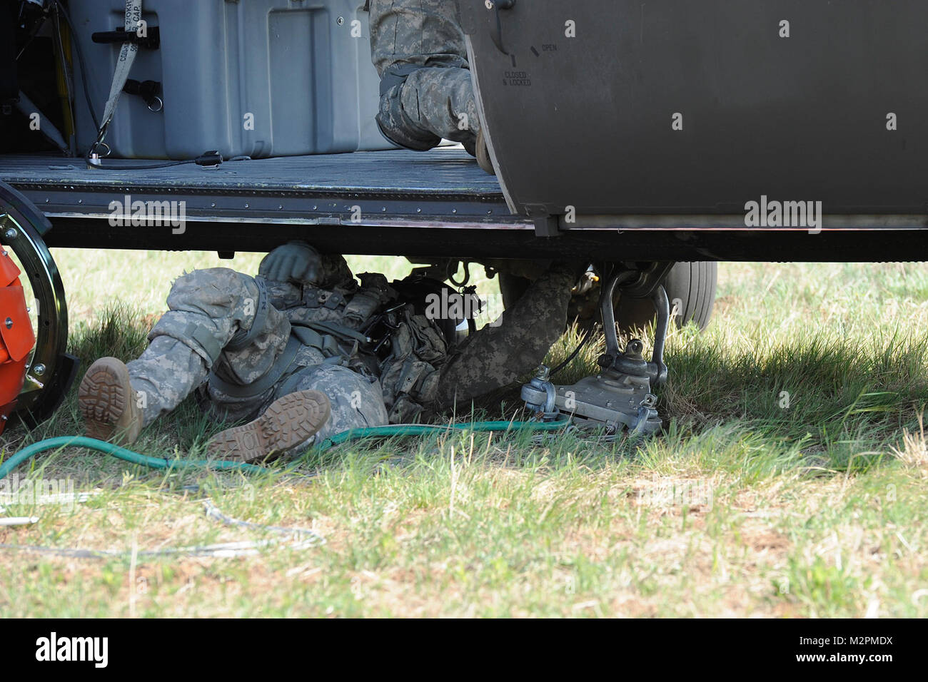 Texas National Guard UH-60 Blackhawk crew member, SSG Brant Spinn ...