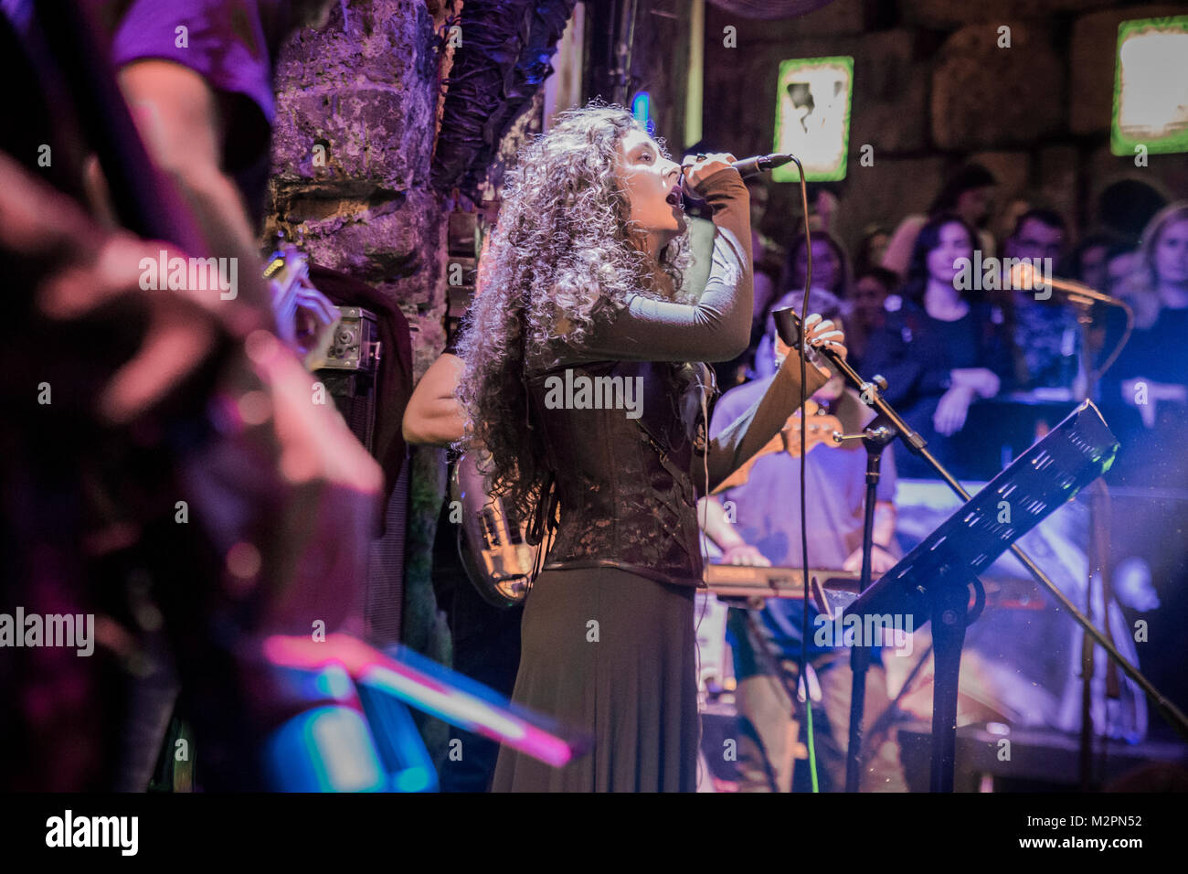 Antalya, Turkey - January 12,2018: Turkish Singer Sena Sener, performs ...