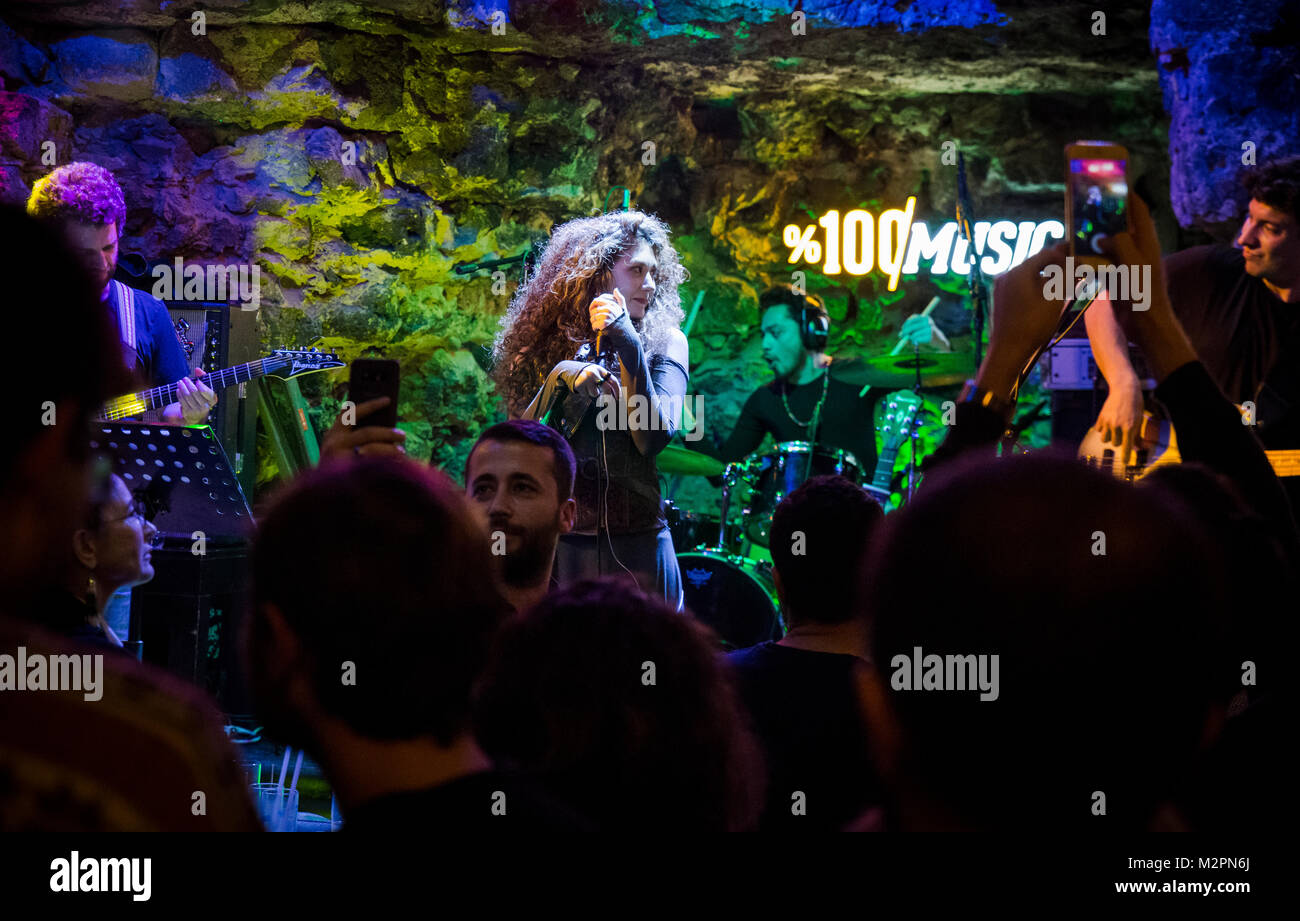 Antalya, Turkey - January 12,2018: Turkish Singer Sena Sener, performs ...