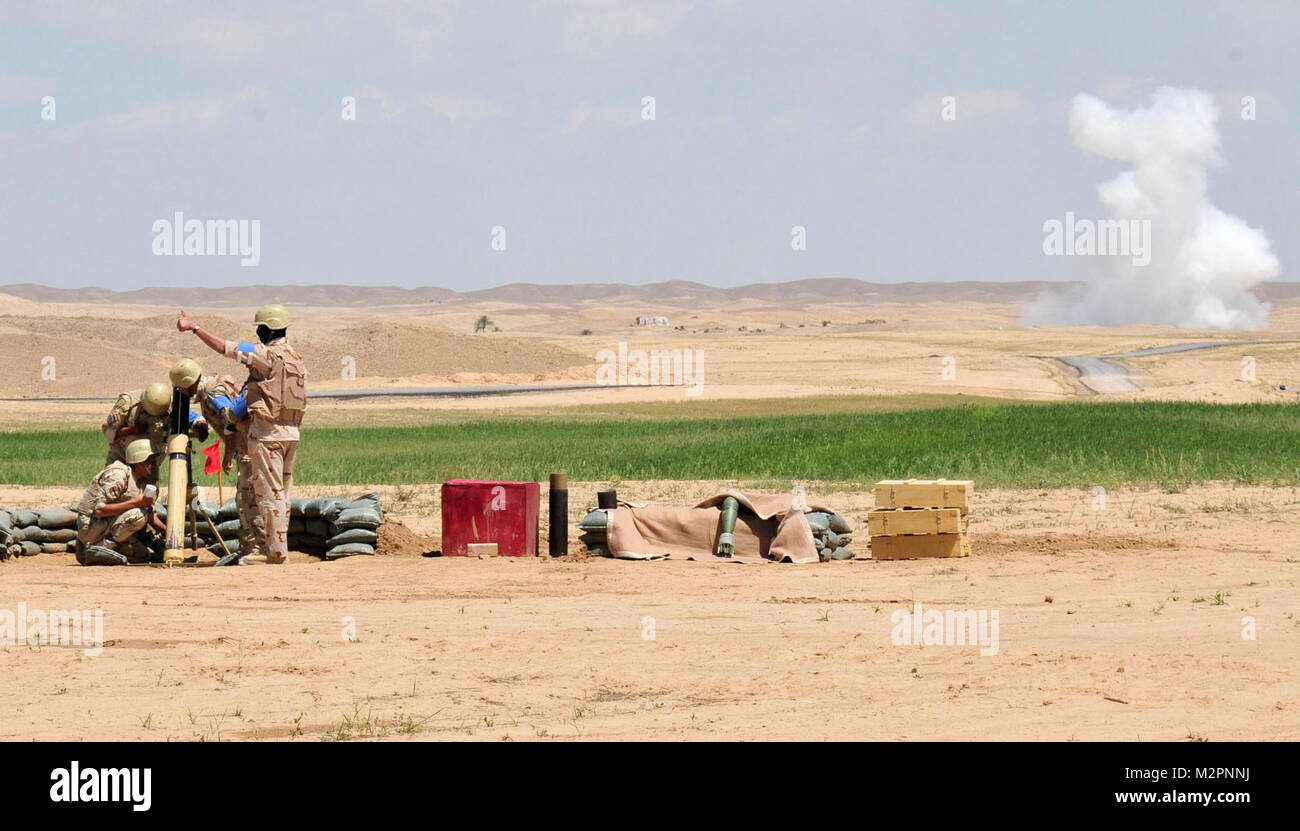Impact. CONTINGENCY OPERATING SITE WARRIOR, Iraq – A mortar crew ...