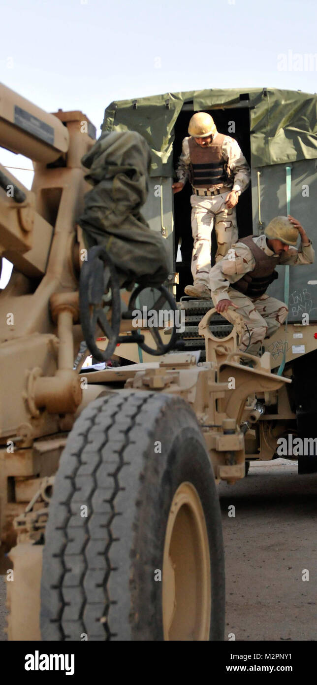Dismounting to the weapon system. KIRKUSH MILITARY TRAINING BASE, Iraq ...