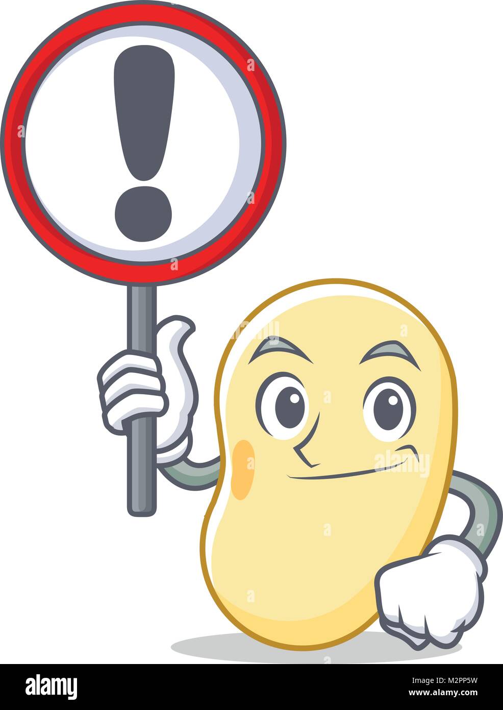 With sign soy bean character cartoon Stock Vector Image & Art - Alamy