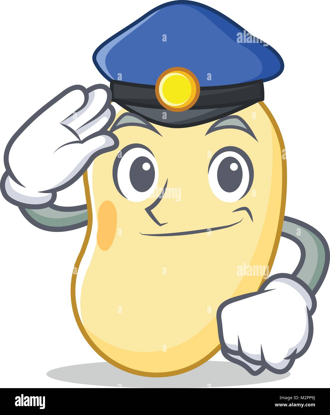 Police soy bean character cartoon Stock Vector Image & Art - Alamy