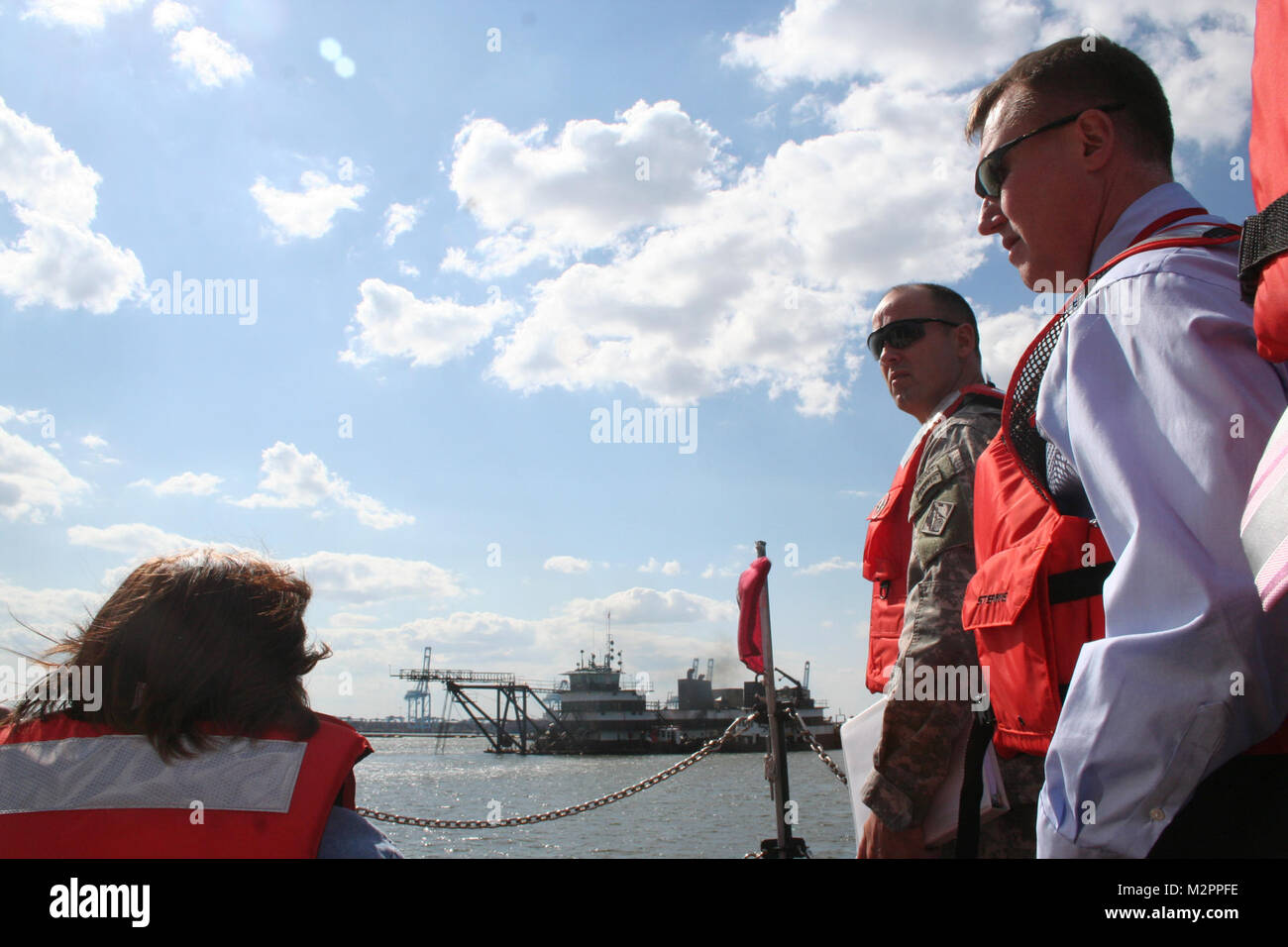 Col. Andy Backus, Norfolk District commander and Mike Darrow, the ...