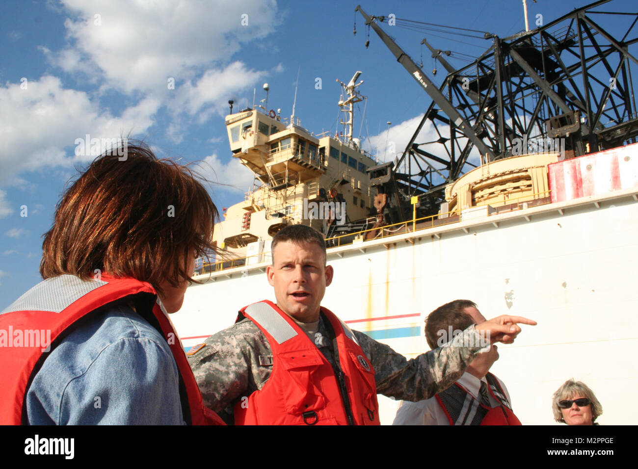 Jo-Ellen Darcy, assistant secretary of the Army for civil works, looks ...