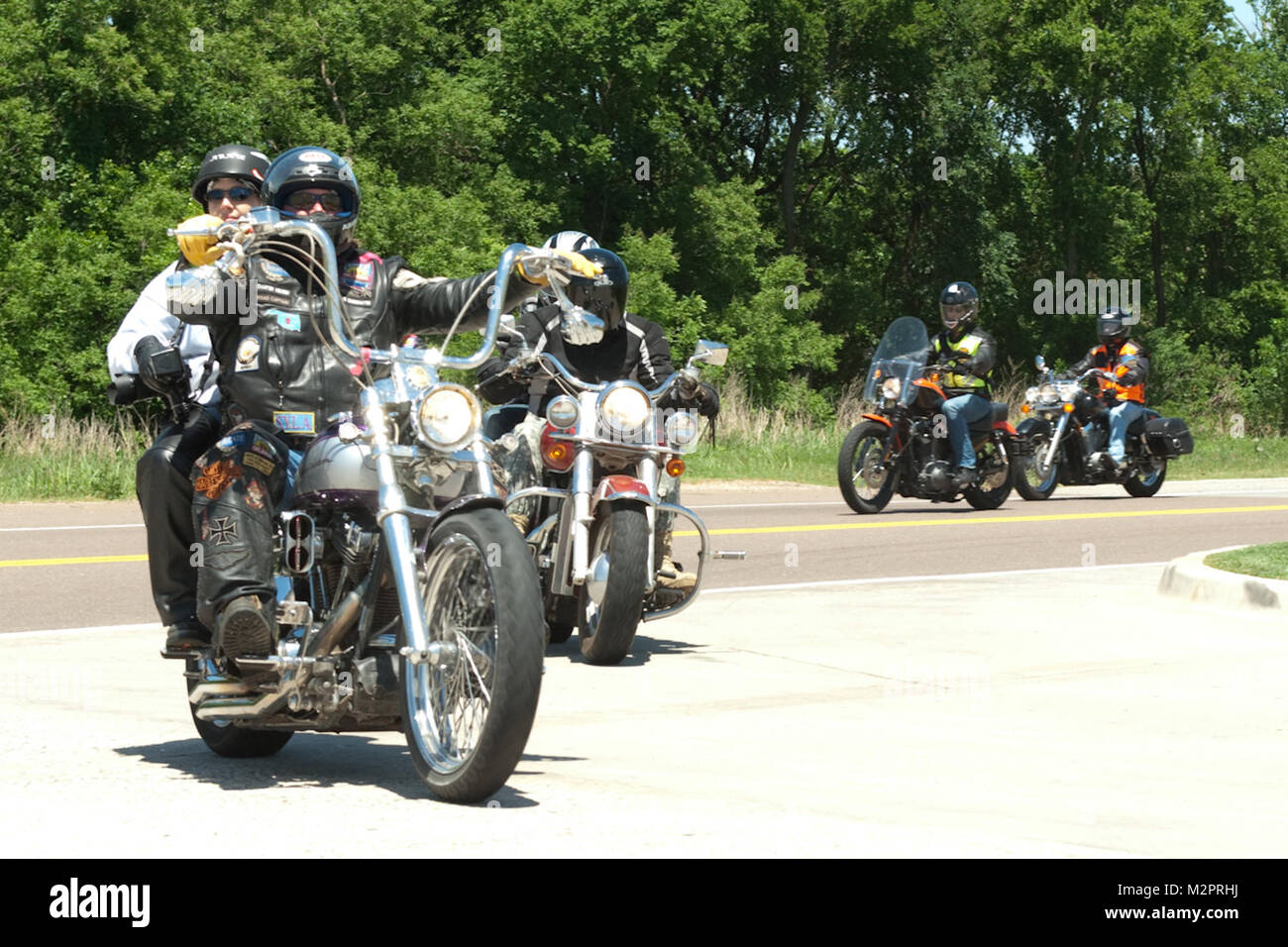 Motorcycle Rally 013 by Oklahoma National Guard Stock Photo - Alamy