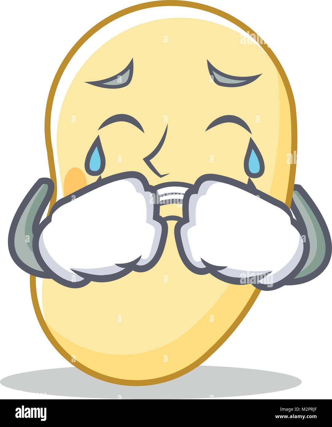 Crying soy bean mascot cartoon Stock Vector Image & Art - Alamy