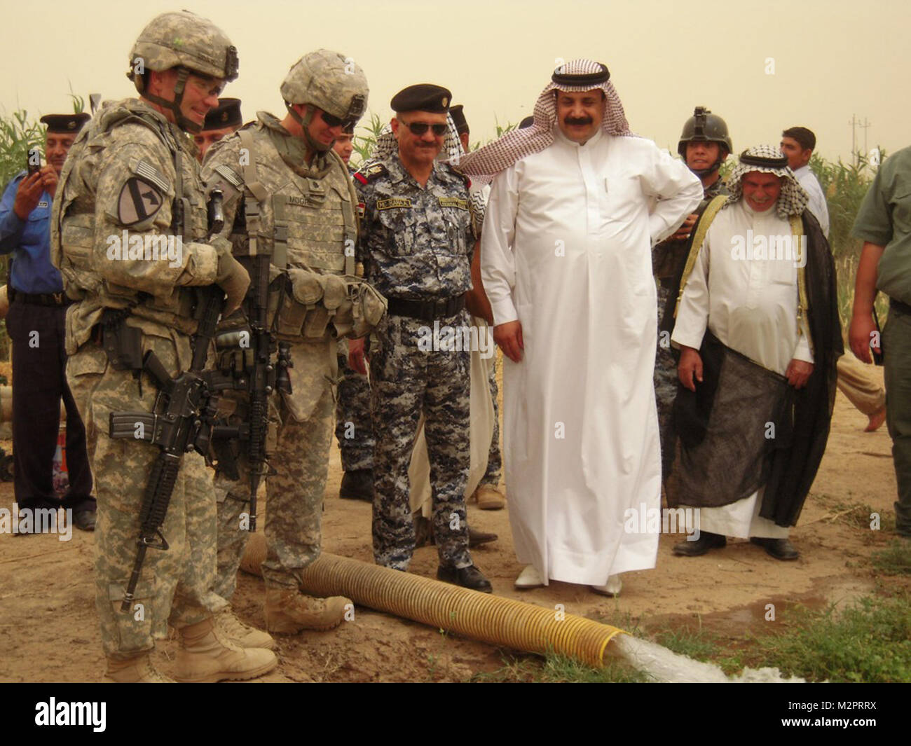 Lt. Col Cameron Cantlon, left, commander of 6th “Saber” Squadron, 9th ...