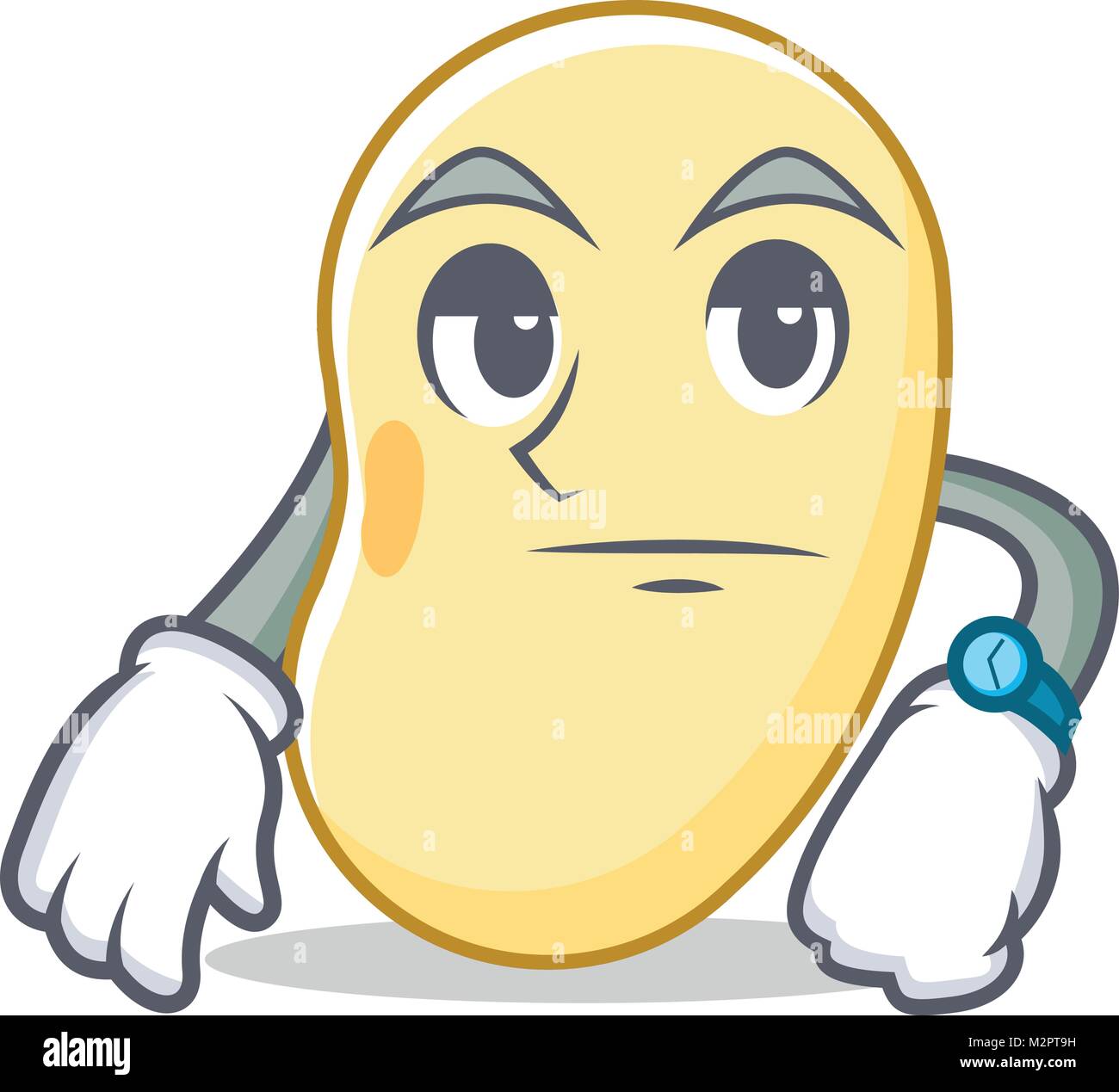 Waiting soy bean mascot cartoon Stock Vector Image & Art - Alamy