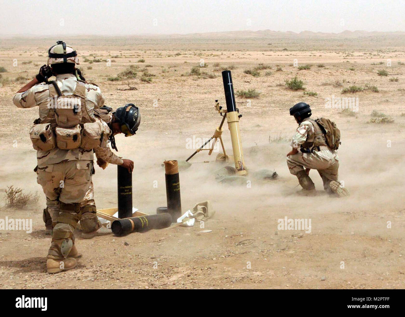 Sending the round. KIRKUSH MILITARY TRAINING BASE, Iraq – A jundi ...