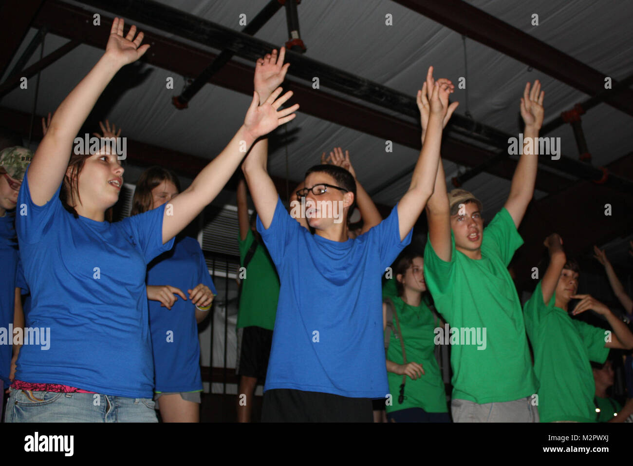 Participants in the Oklahoma National Guard Kids Kamp 2011 take part in ...