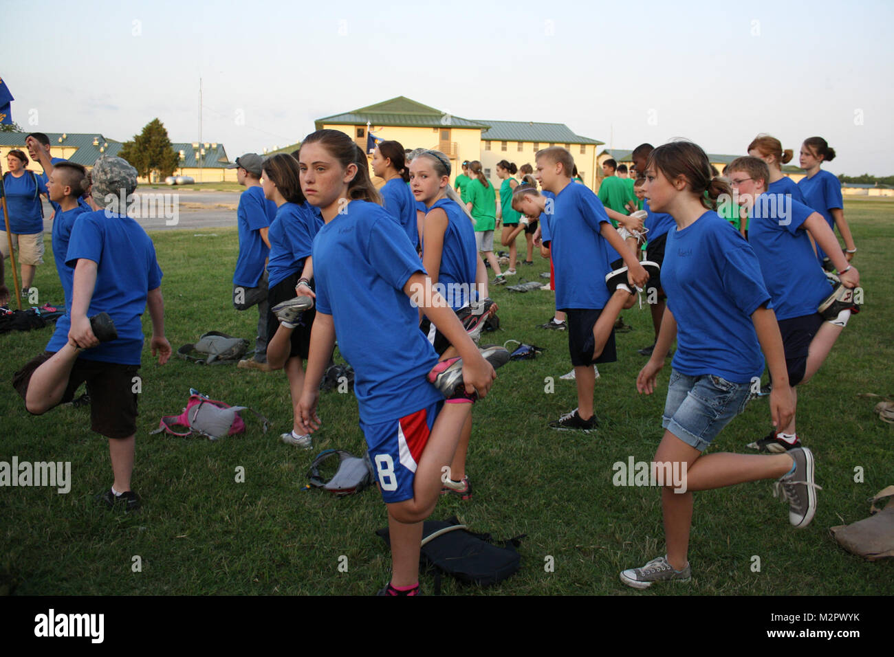 With the start of the first full day of camp, participants in the ...