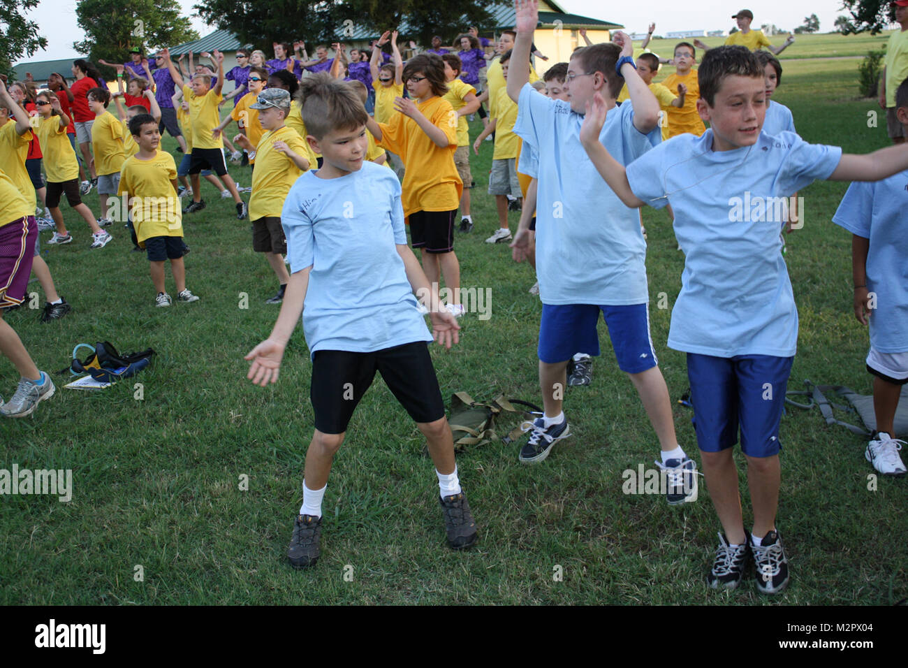 With the start of the first full day of camp, participants in the ...