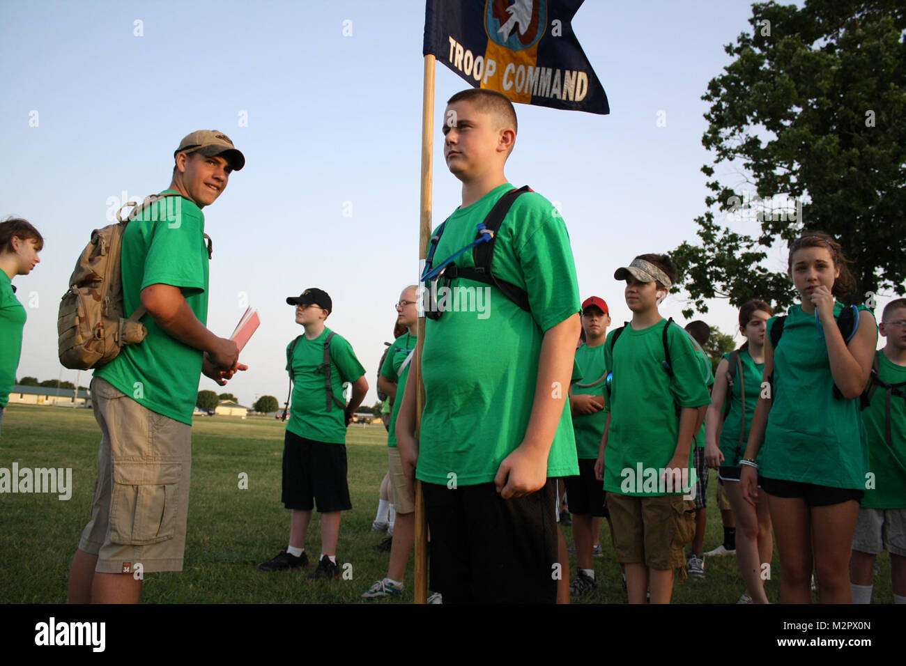 With the start of the first full day of camp, participants in the ...