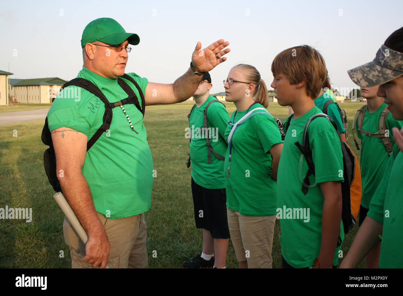 With the start of the first full day of camp, participants in the ...