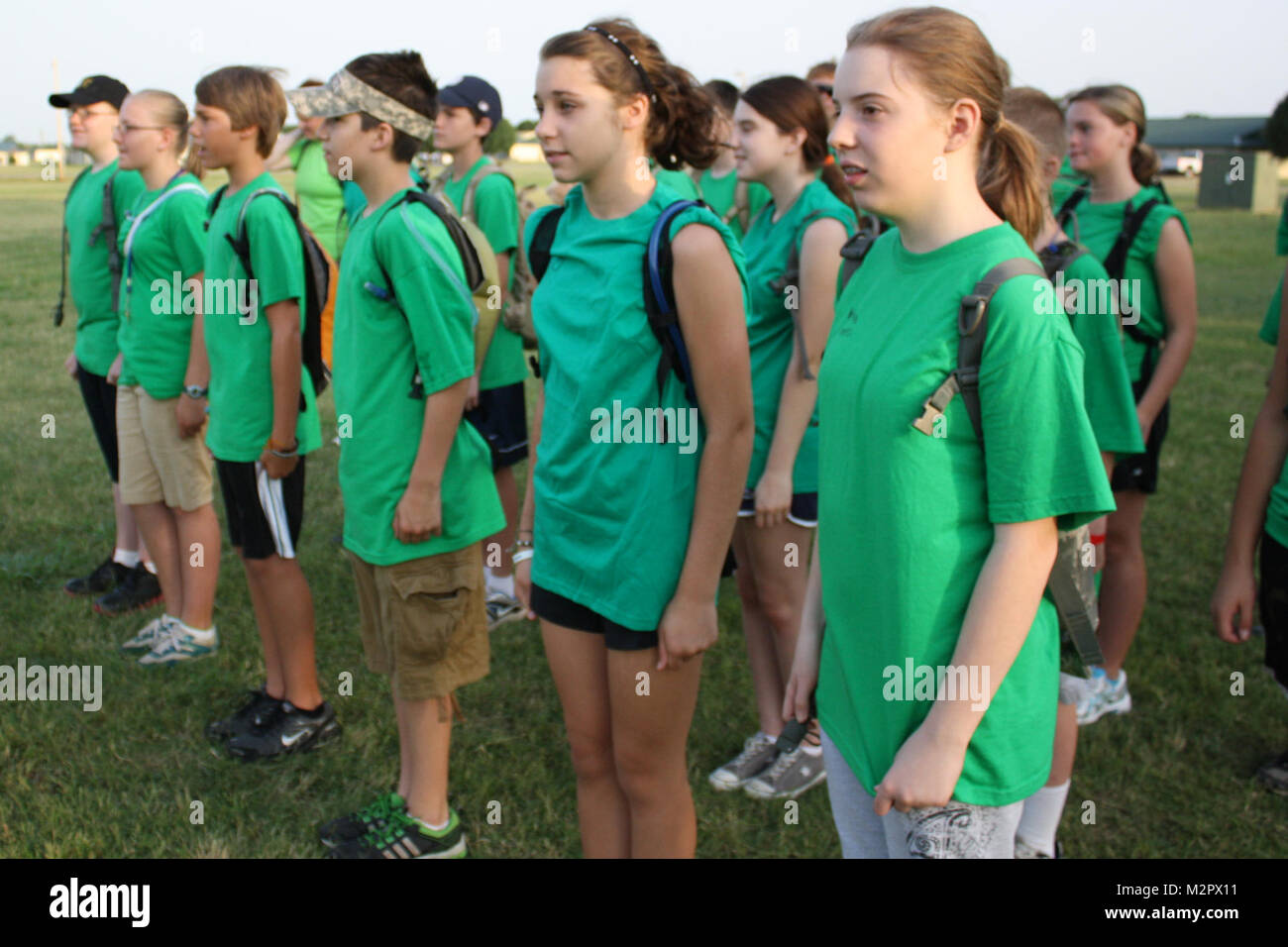 With the start of the first full day of camp, participants in the ...