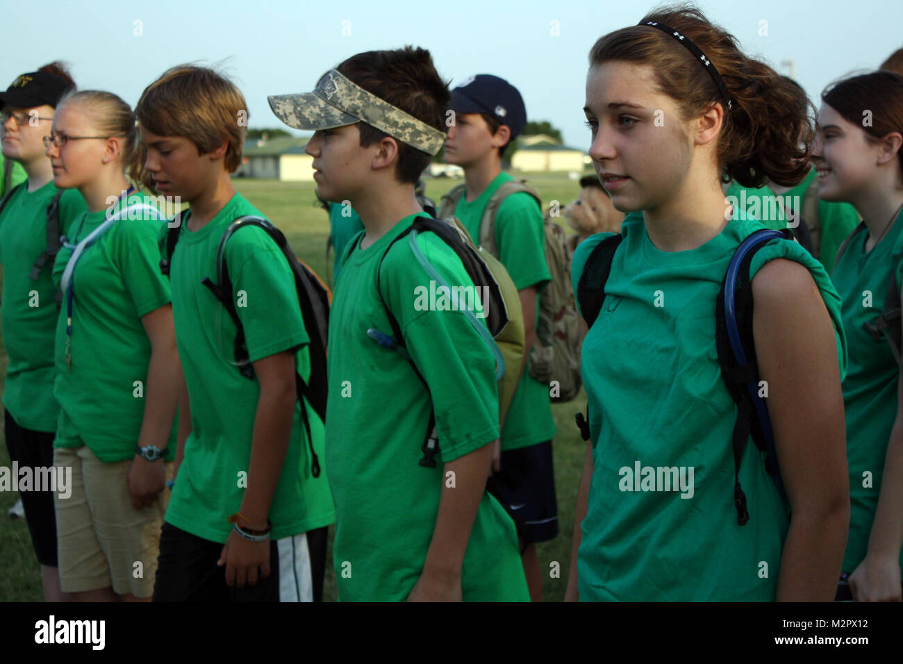 With the start of the first full day of camp, participants in the ...
