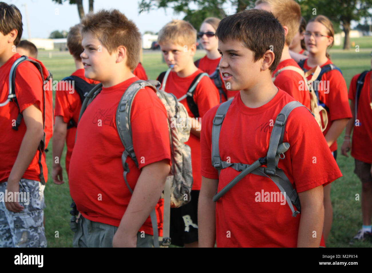 With the start of the first full day of camp, participants in the ...