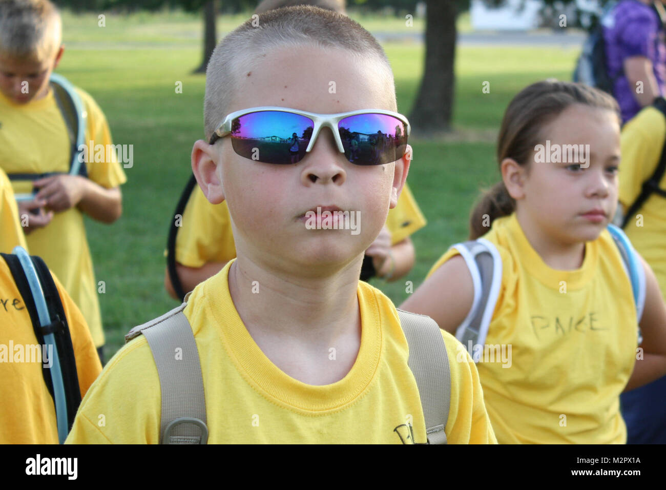 With the start of the first full day of camp, participants in the ...