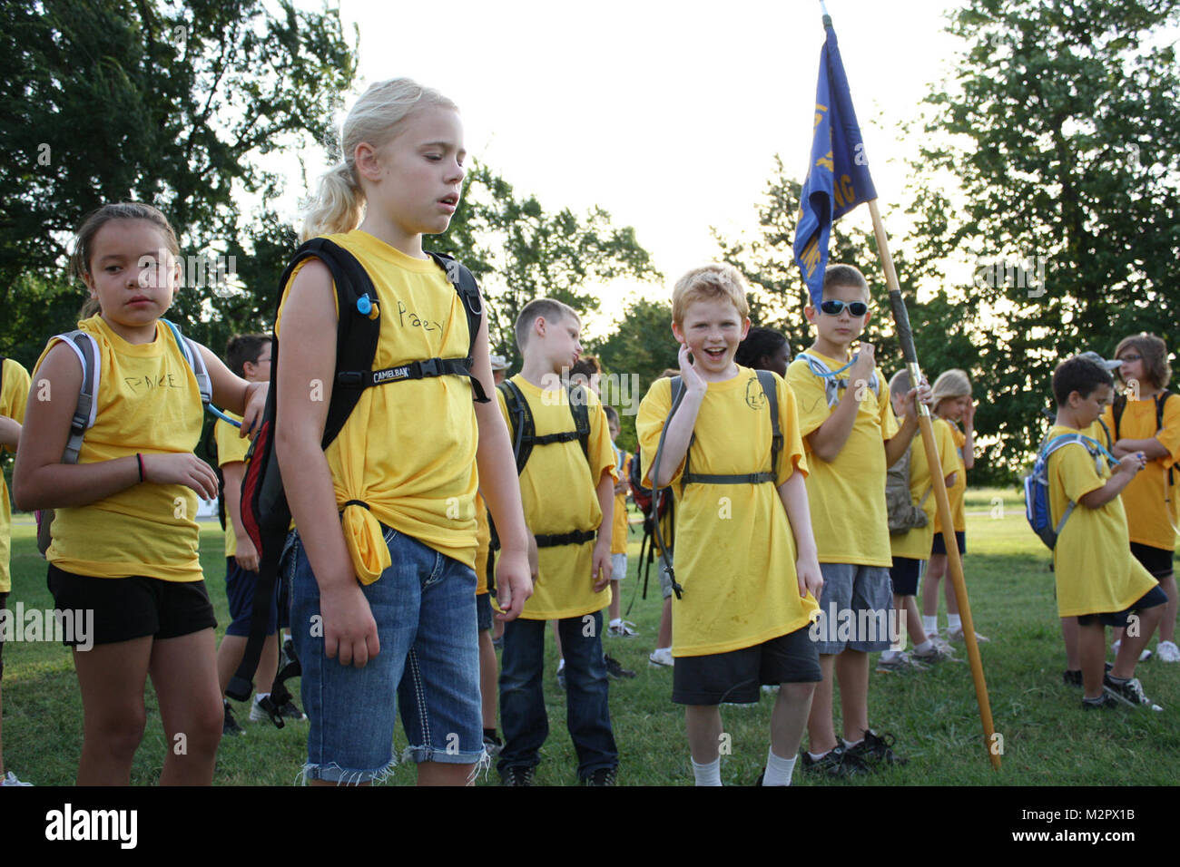 With the start of the first full day of camp, participants in the ...