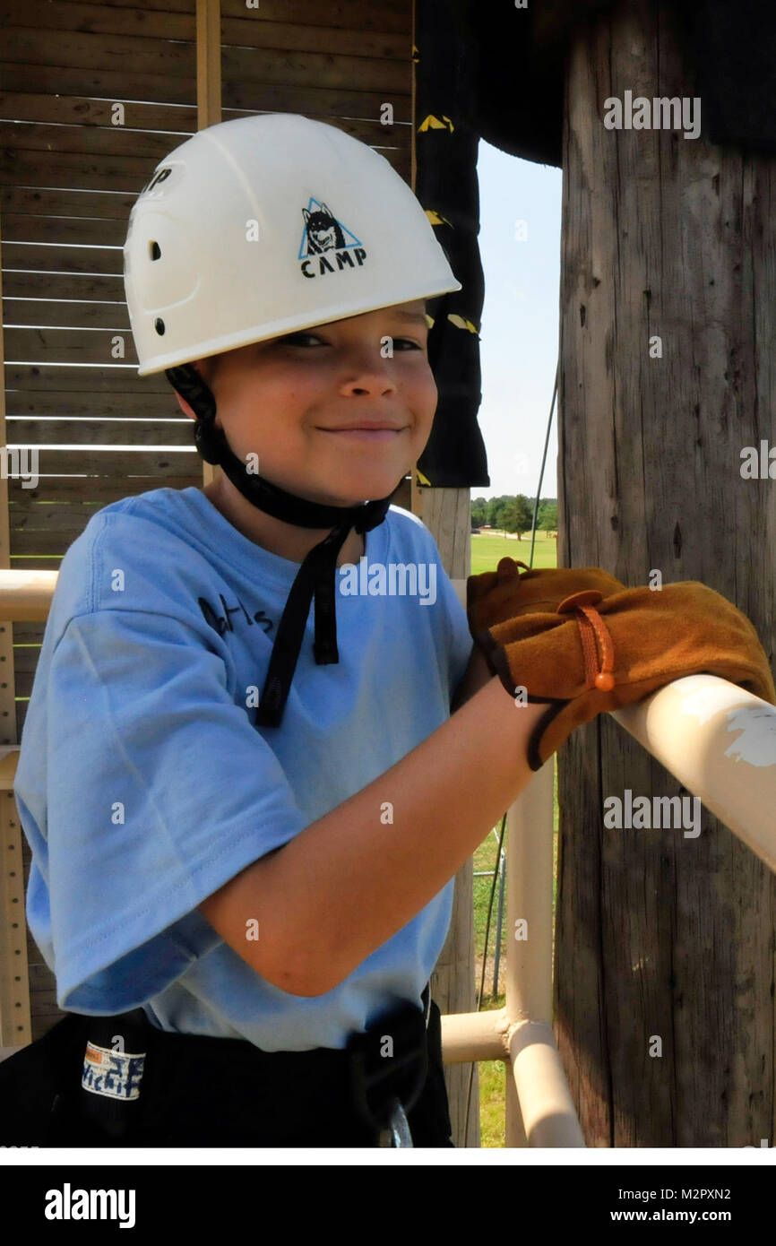 Camper and volunteers at the Oklahoma National Guard's Kids Kamp 2011 ...