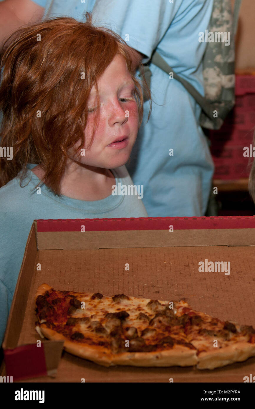 Campers at the Oklahoma National Guard Kids Kamp 2011 spent the evening ...