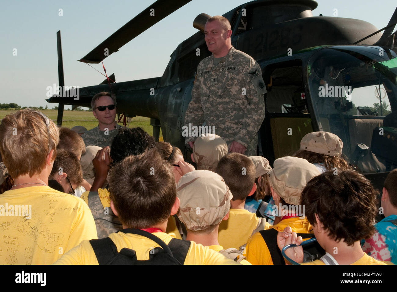Campers at the 2011 Oklahoma National Guard Kids Kamp learn about one ...