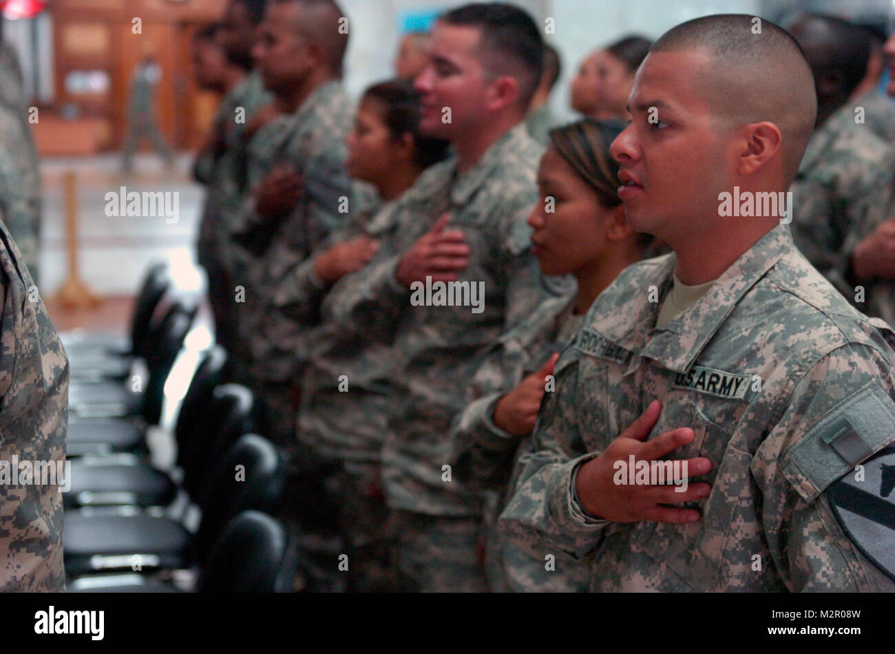 Pledge by United States Forces - Iraq (Inactive Stock Photo - Alamy