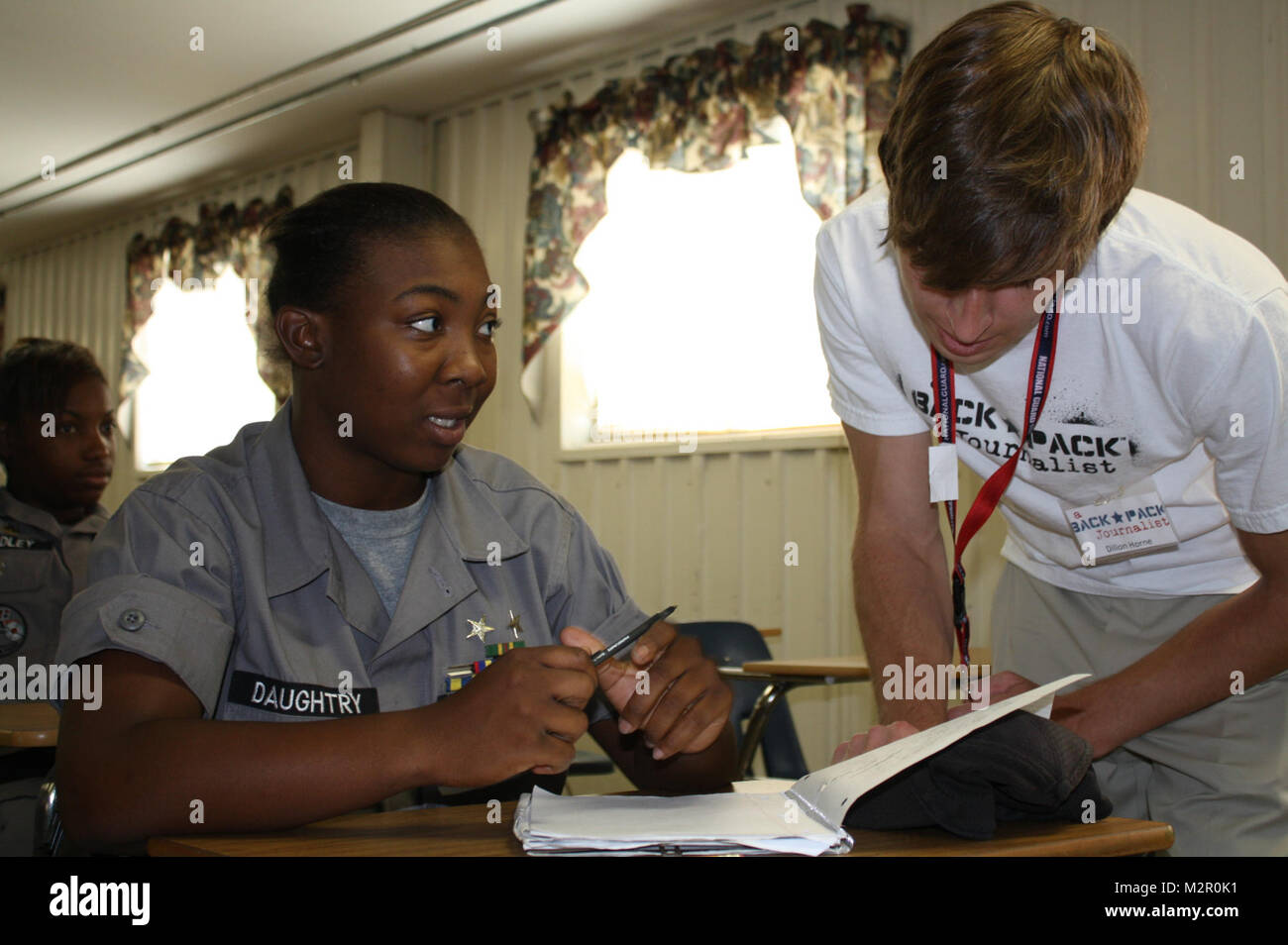 A backpack journalist by Georgia National Guard Stock Photo - Alamy