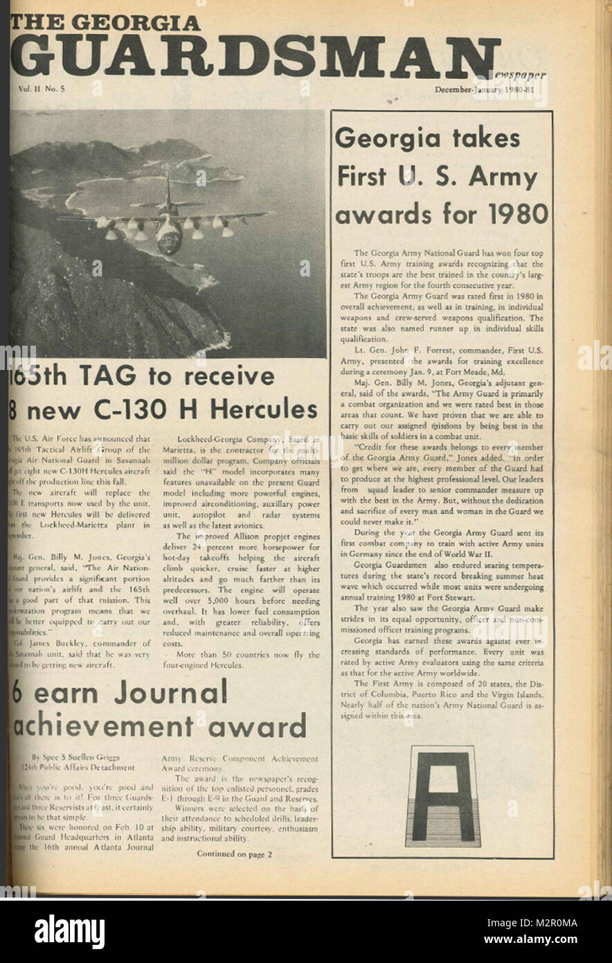 December 1980- January 1981 by Georgia National Guard Stock Photo - Alamy