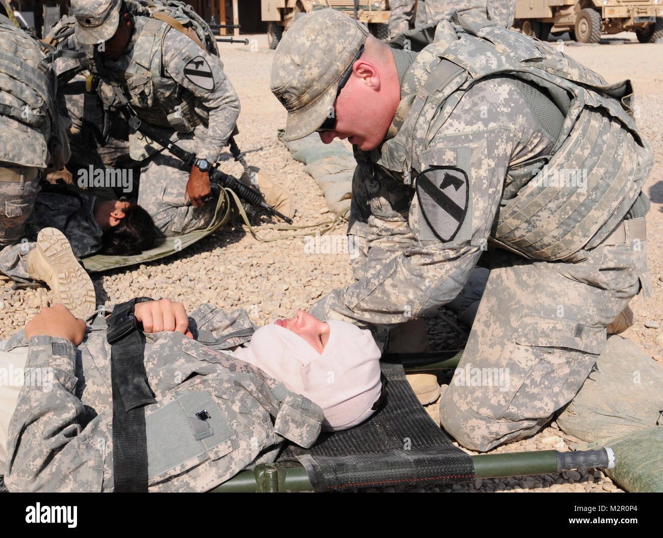 Bandaging the wounds. CONTINGENCY OPERATING BASE WARHORSE, Iraq ...