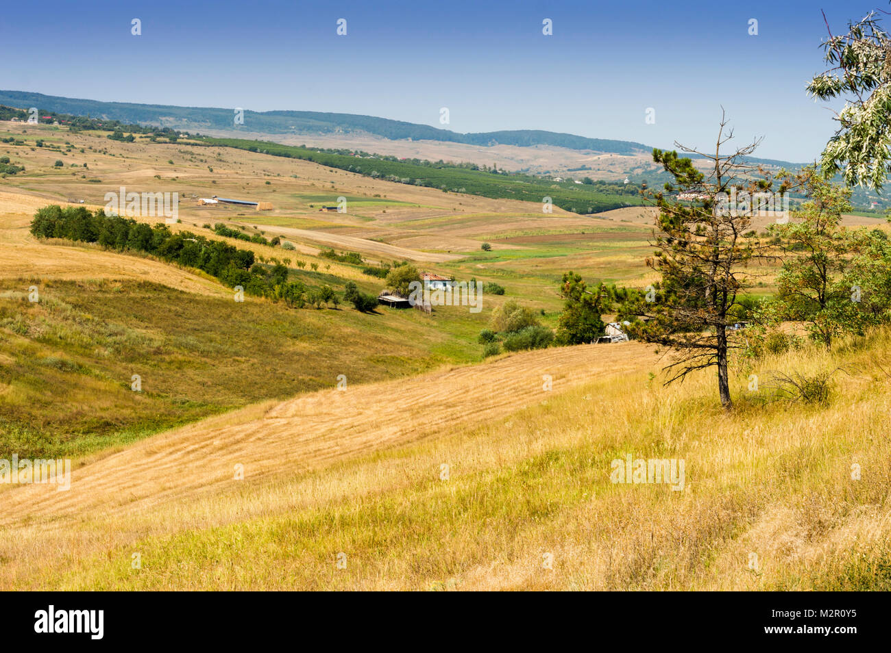 Rural scenery in Moldavia in the north east of Romania Stock Photo - Alamy
