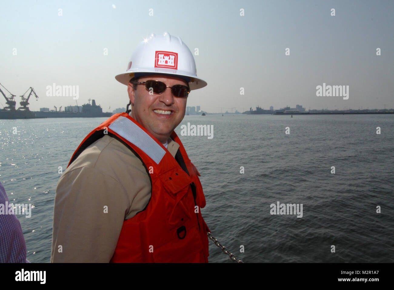 Mike Anderson, an operations branch project manager, tours a portion of ...