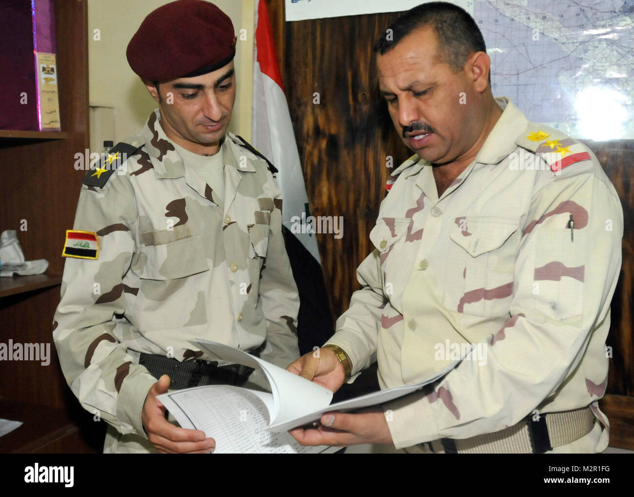 Reviewing current operations. CONTINGENCY OPERATING SITE MAREZ, Iraq ...