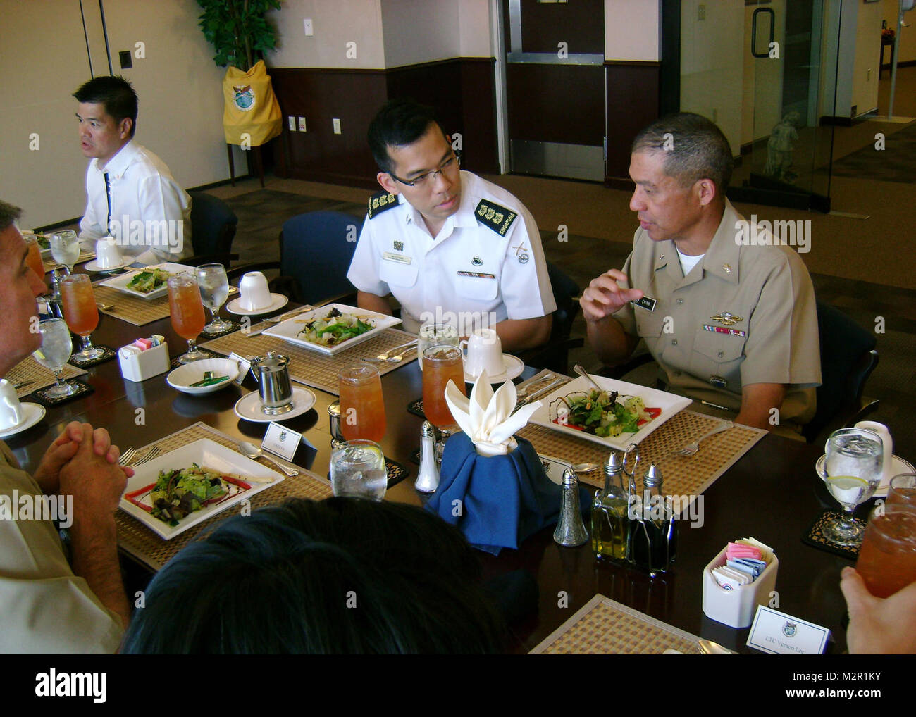 Rear Adm. Colin Chinn, Pacific Command Surgeon and COL Tang Kong Choon ...