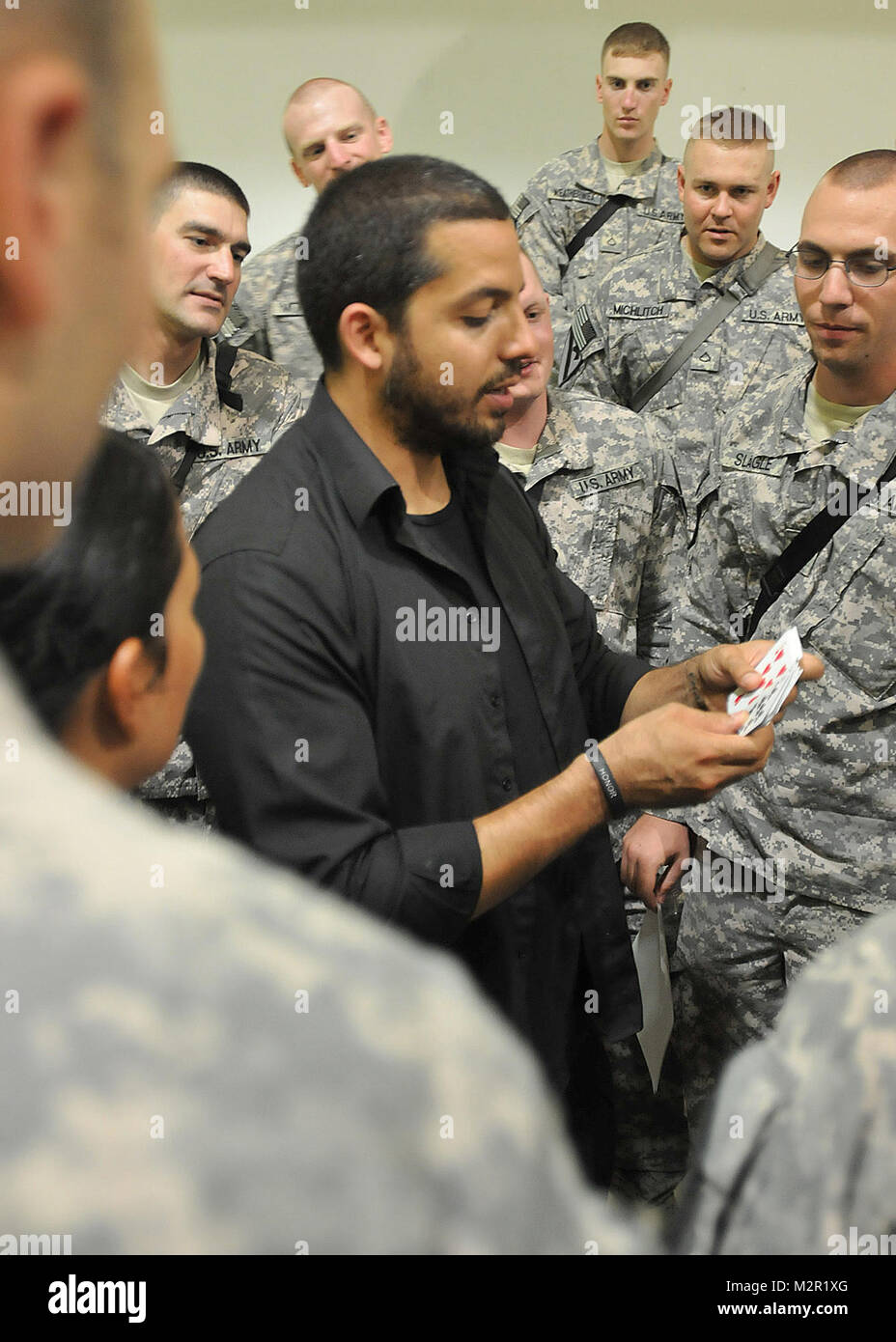 Trick for the troops. CONTINGENCY OPERATING SITE MAREZ, Iraq - American ...