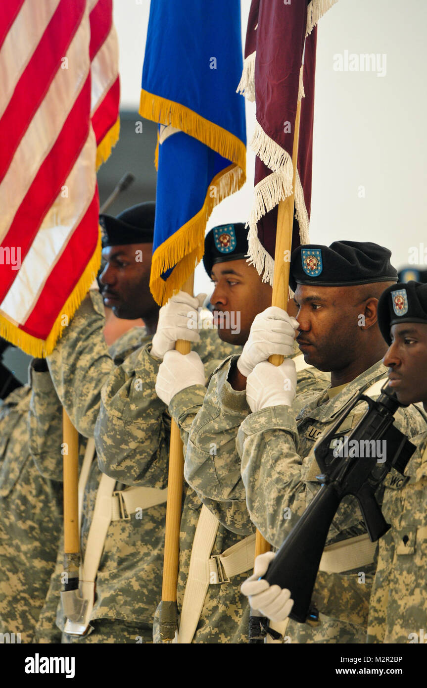 Color Guard for the 807th MDSC Change of Responsibilitiy and Meritoious ...