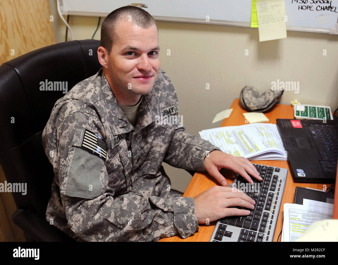 Staff Sgt. Jackson Gudgel, an information systems specialist with ...
